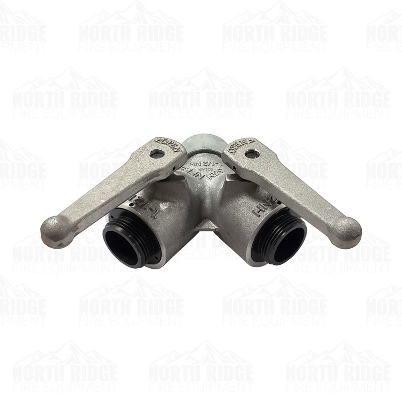 1.5" NH Inlet x (2) 1.5" NH Outlet Gated Wye - North Ridge Fire Equipment