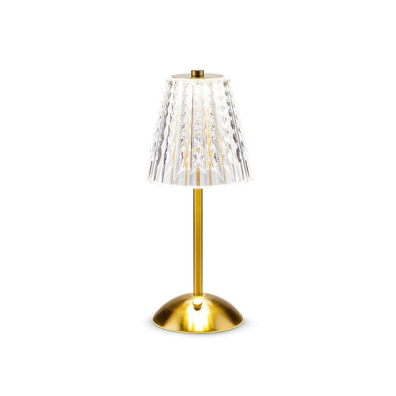Crystal Shade LED Table Lamp Gold - The Art of Home
