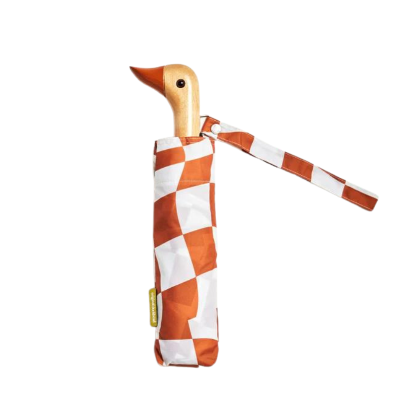 Duckhead Peanut Butter Checkers Umbrella - The Art of Home