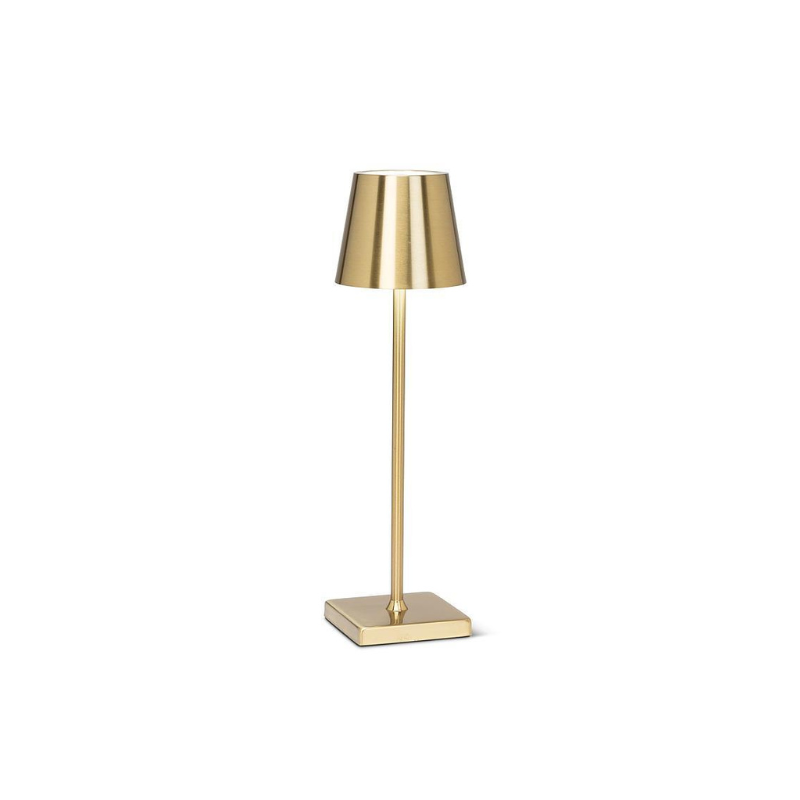 Classic Metal Shade LED Lamp Gold - The Art of Home