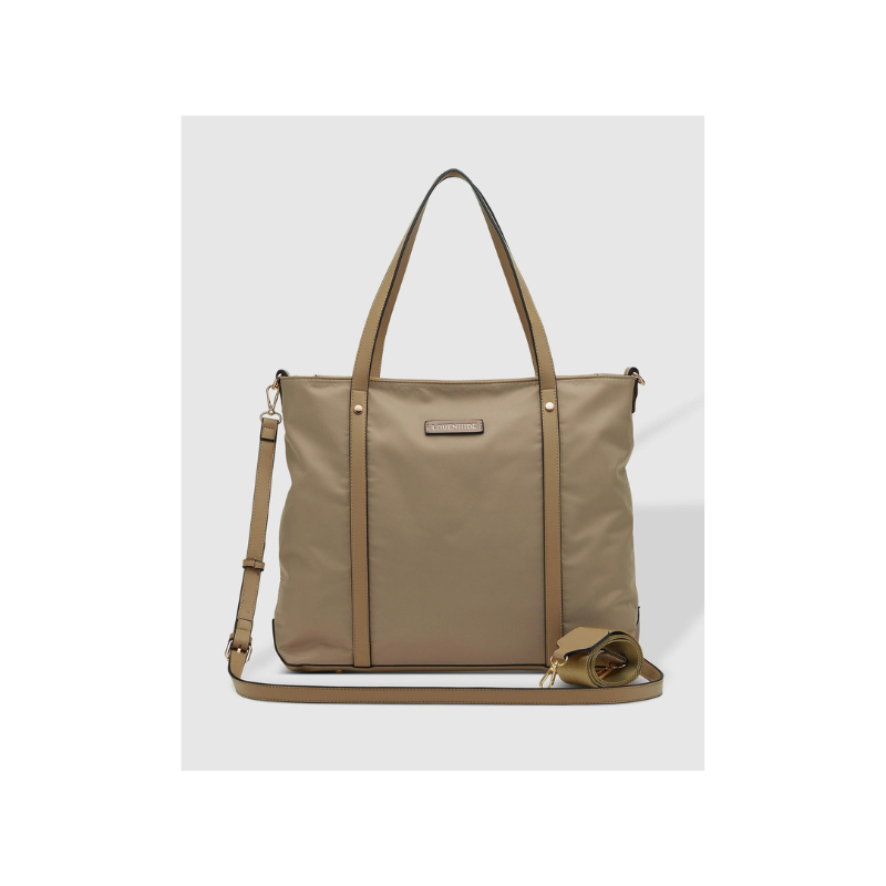 Louenhide Nora Nylon Travel Tote Beige - The Art of Home