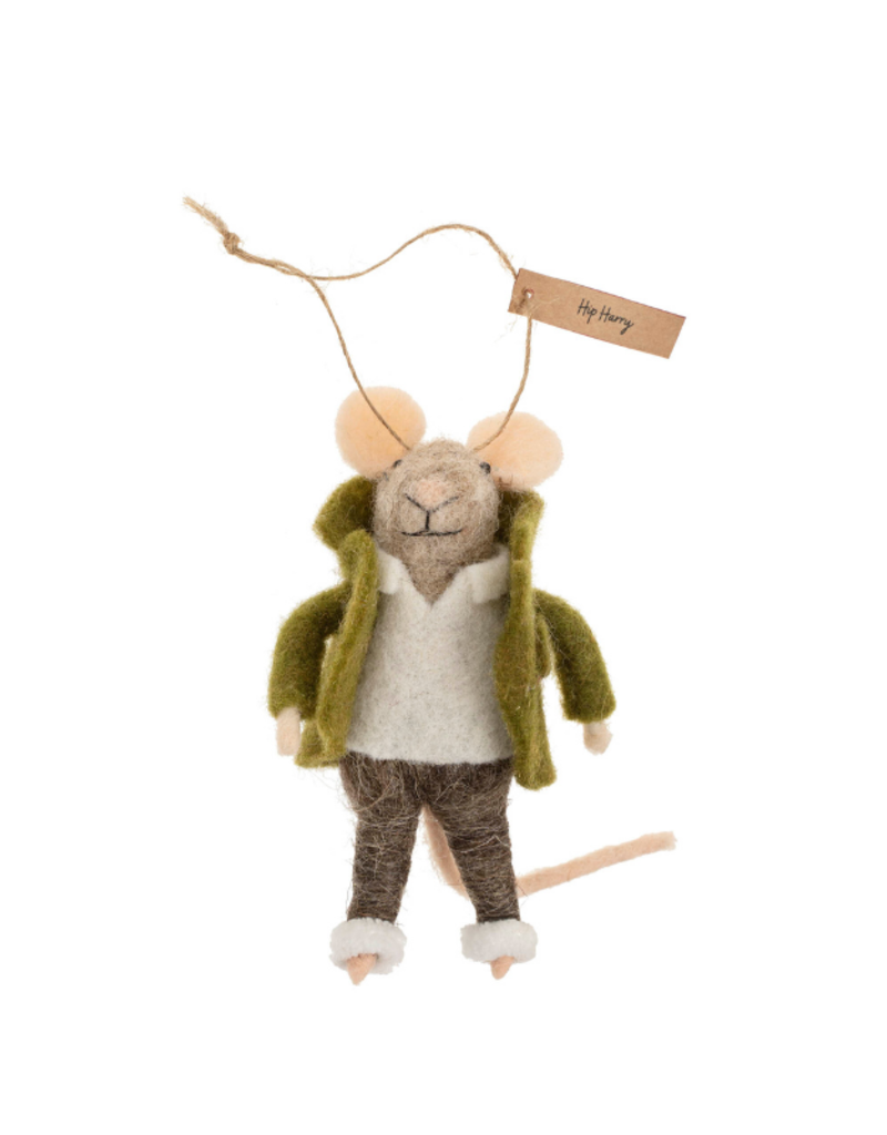 Hip Harry Mouse Ornament - The Art of Home