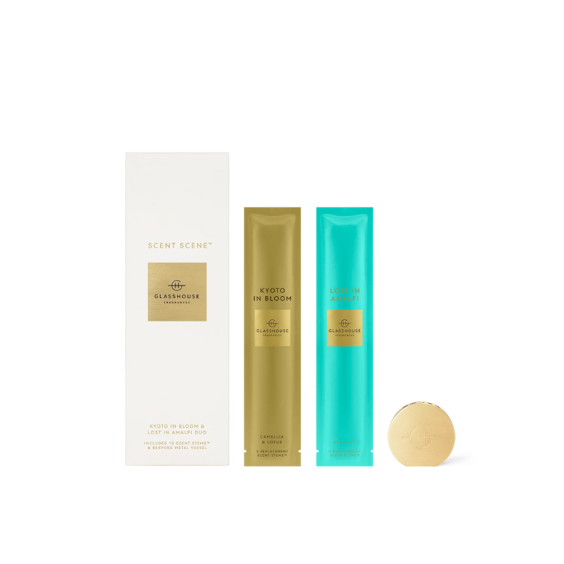 GLASSHOUSE Gold Scent Scene Duo Lost in Amalfi & Kyoto in Bloom - The ...