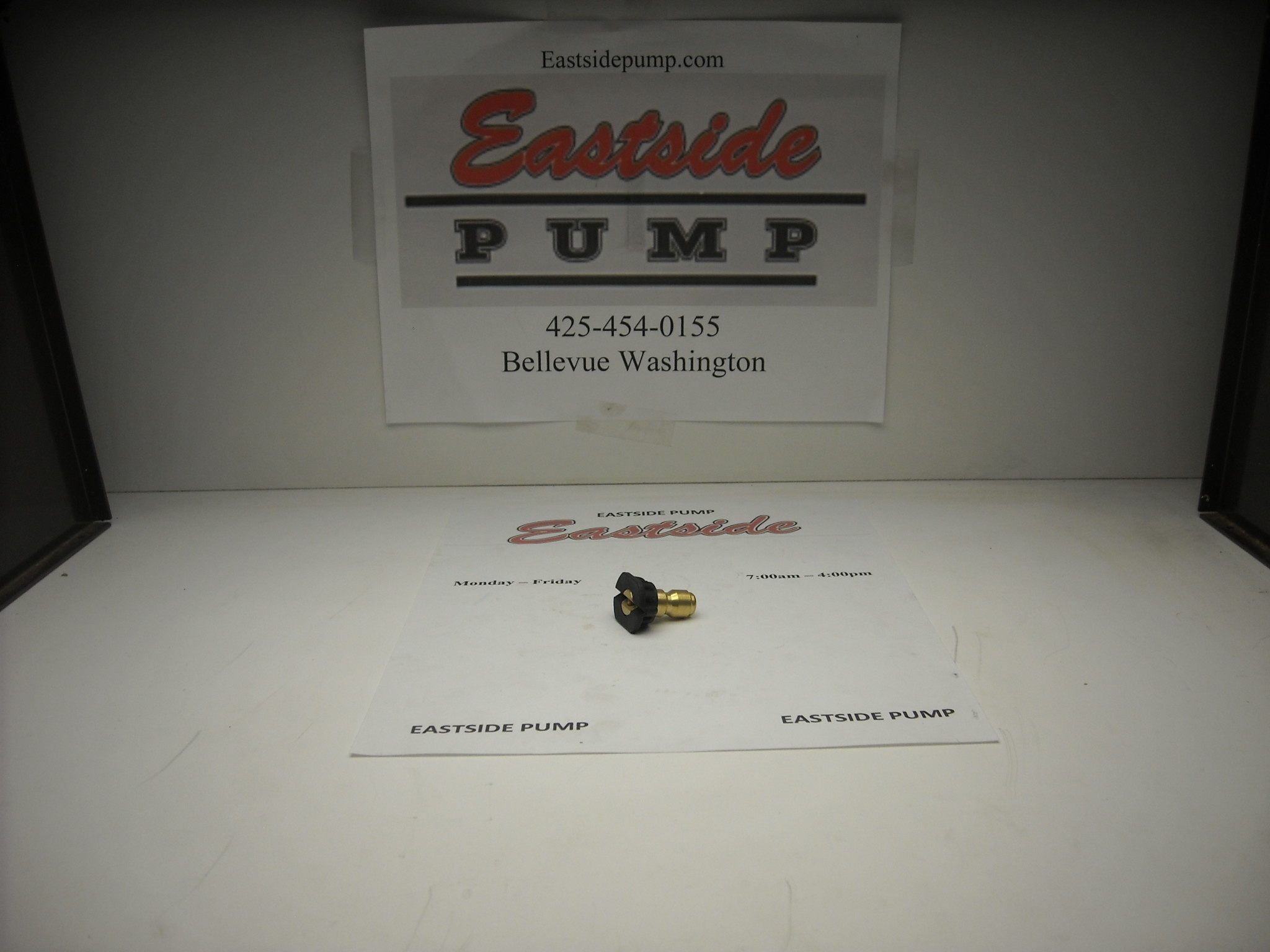6641 Barens QC Brass Chemical or Soaper Nozzle Black - Eastside Pump