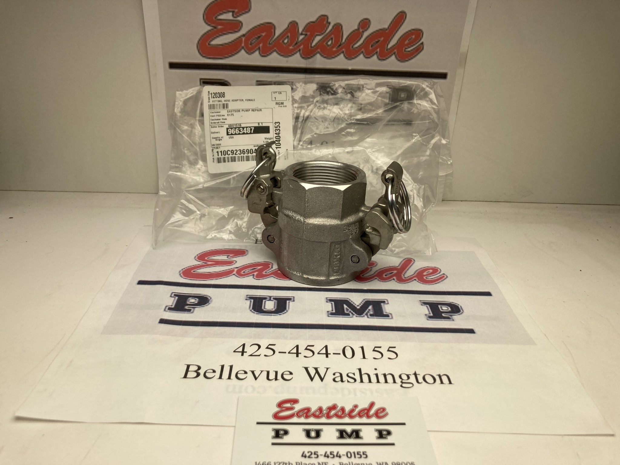 120308 Graco FITTING, HOSE ADAPTER, FEMALE - Eastside Pump