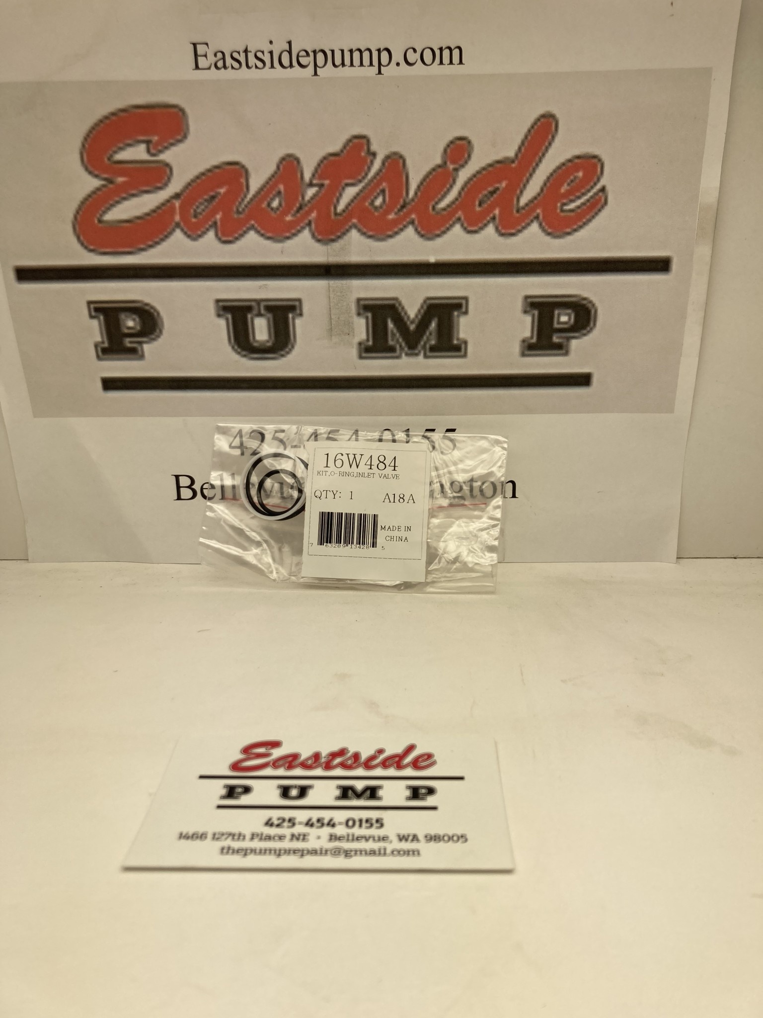 16W484 KIT,O-RING,INLET VALVE - Eastside Pump