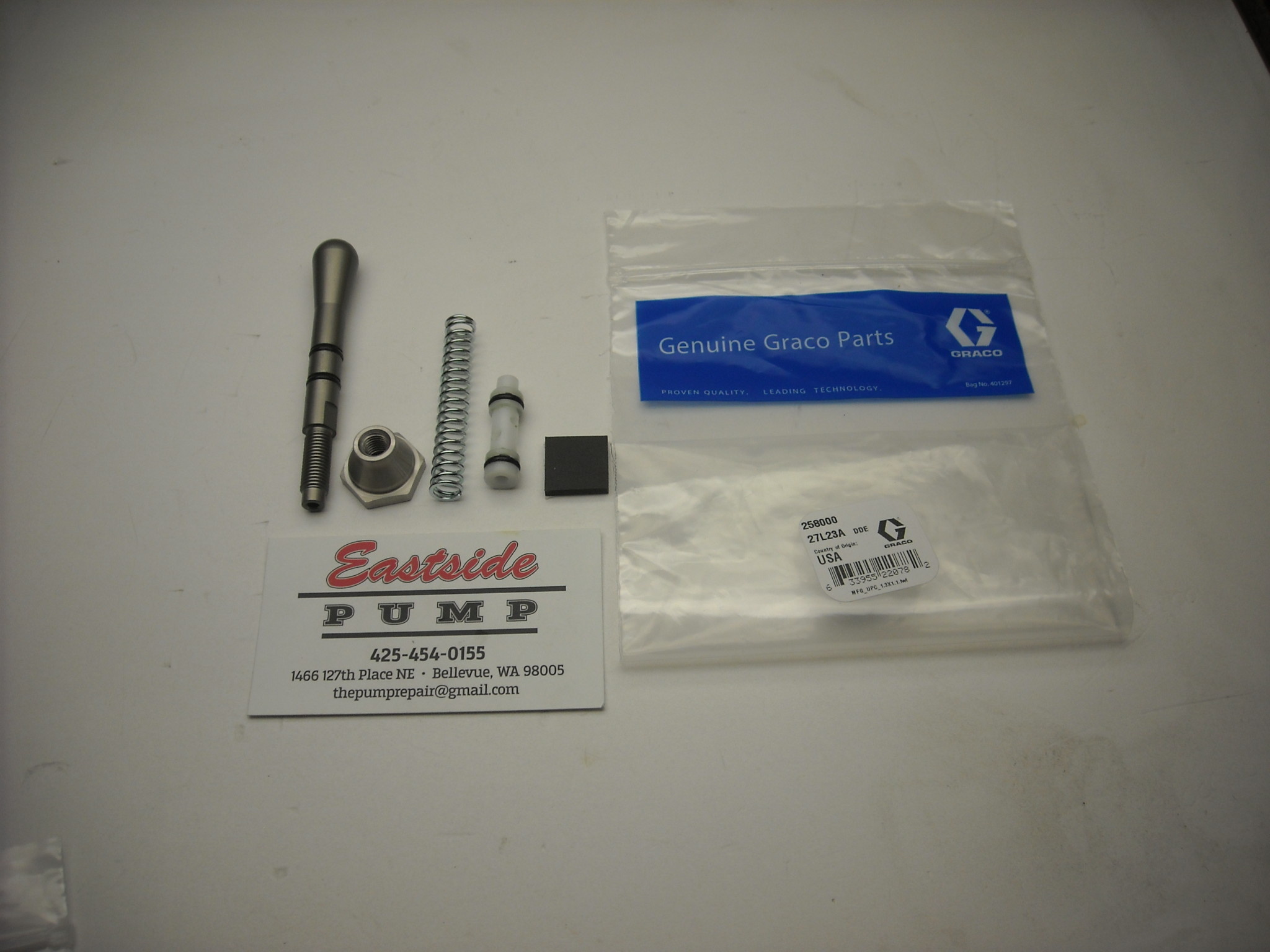 258000 Graco Needle Repair Kit for TexSpray Texture Guns. - Eastside Pump