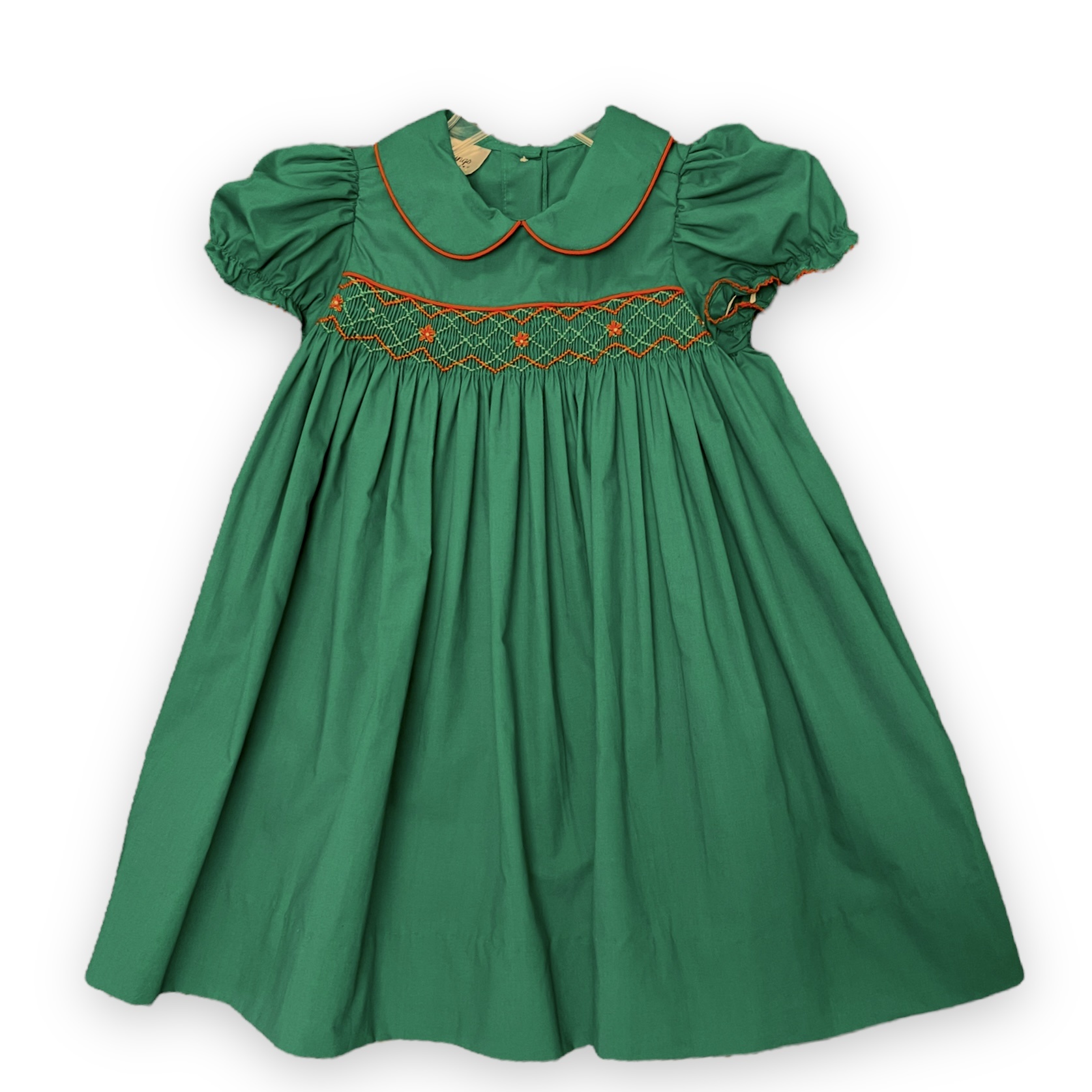 Green & Red Smocked Dress - Ruffle Me This