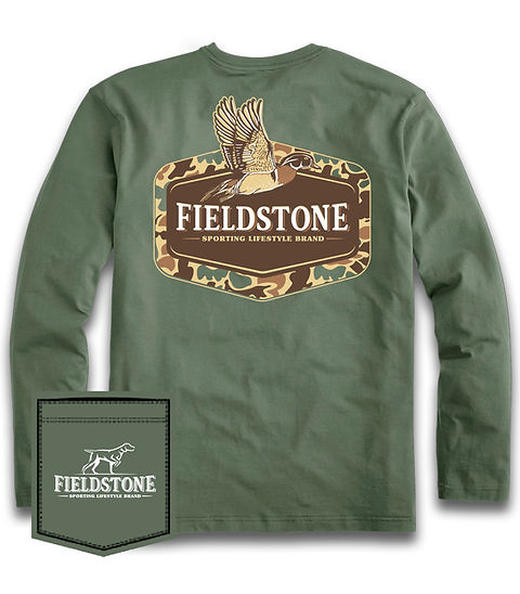 Fieldstone Outdoors Toddler Youth Camo Wood Duck Long Sleeve Shirt ...