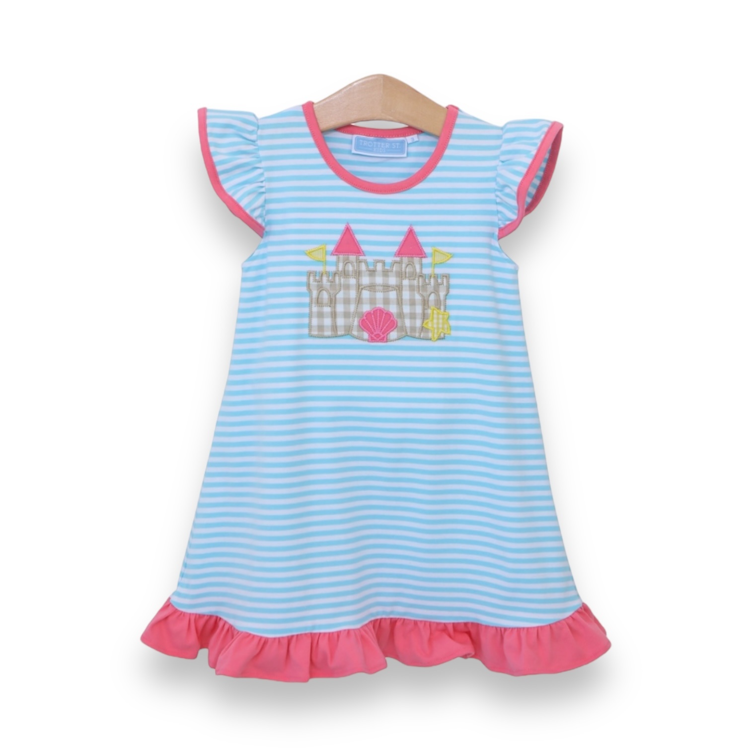 Trotter Street Sand Castle Flutter Beach Dress - Ruffle Me This