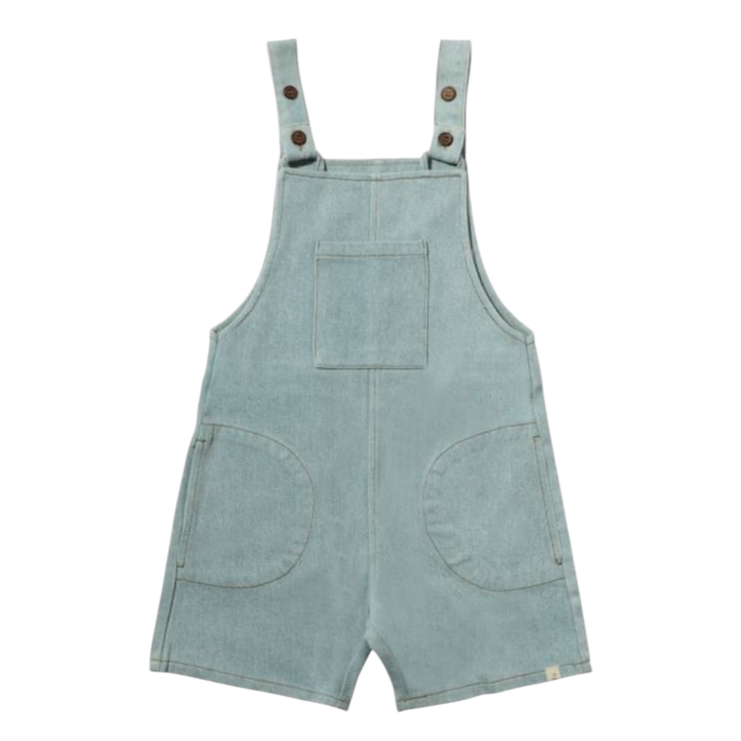 Me & Henry Boys Stonewash Denim Buckle Overalls - Ruffle Me This