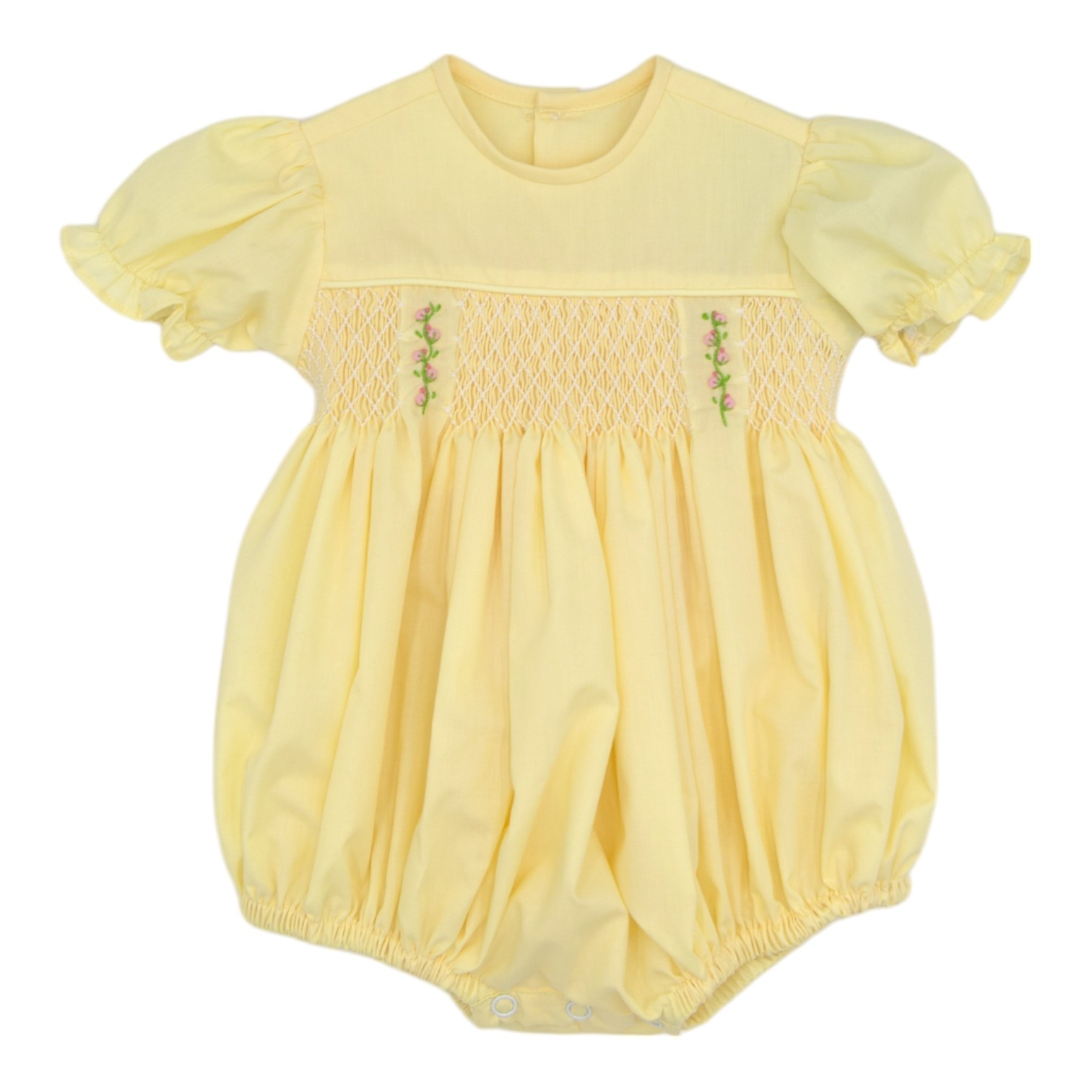 Remember Nguyen Yellow Maize Francis Smocked Bubble - Ruffle Me This