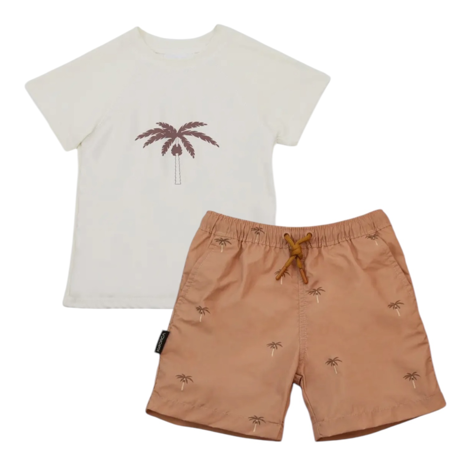 KidORCA Palm/Tuscany Rashguard Boys Swim Set - Ruffle Me This