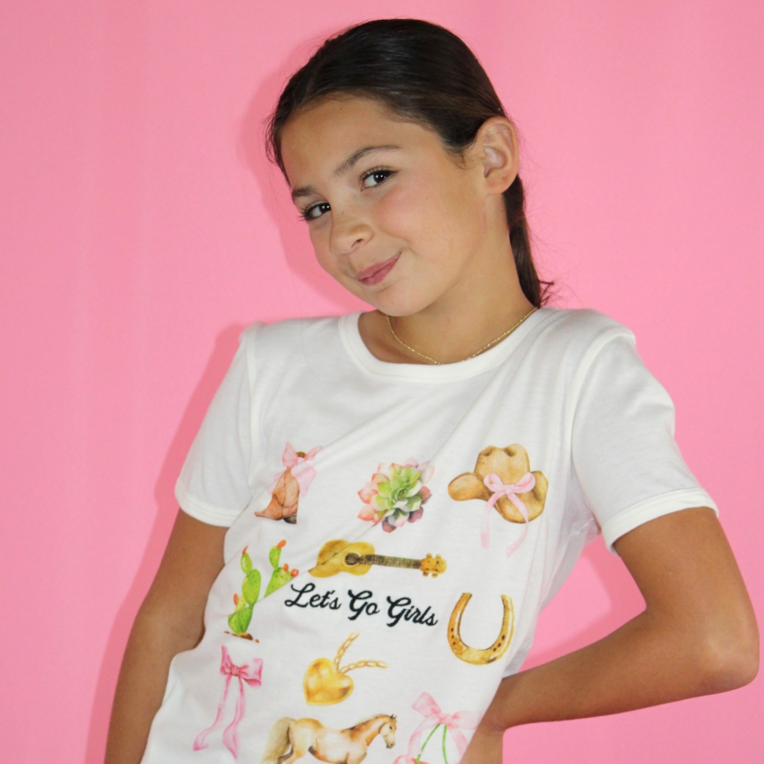 Sweet Soul Tween Girl Lets Go Girls Shirt - Ruffle Me This