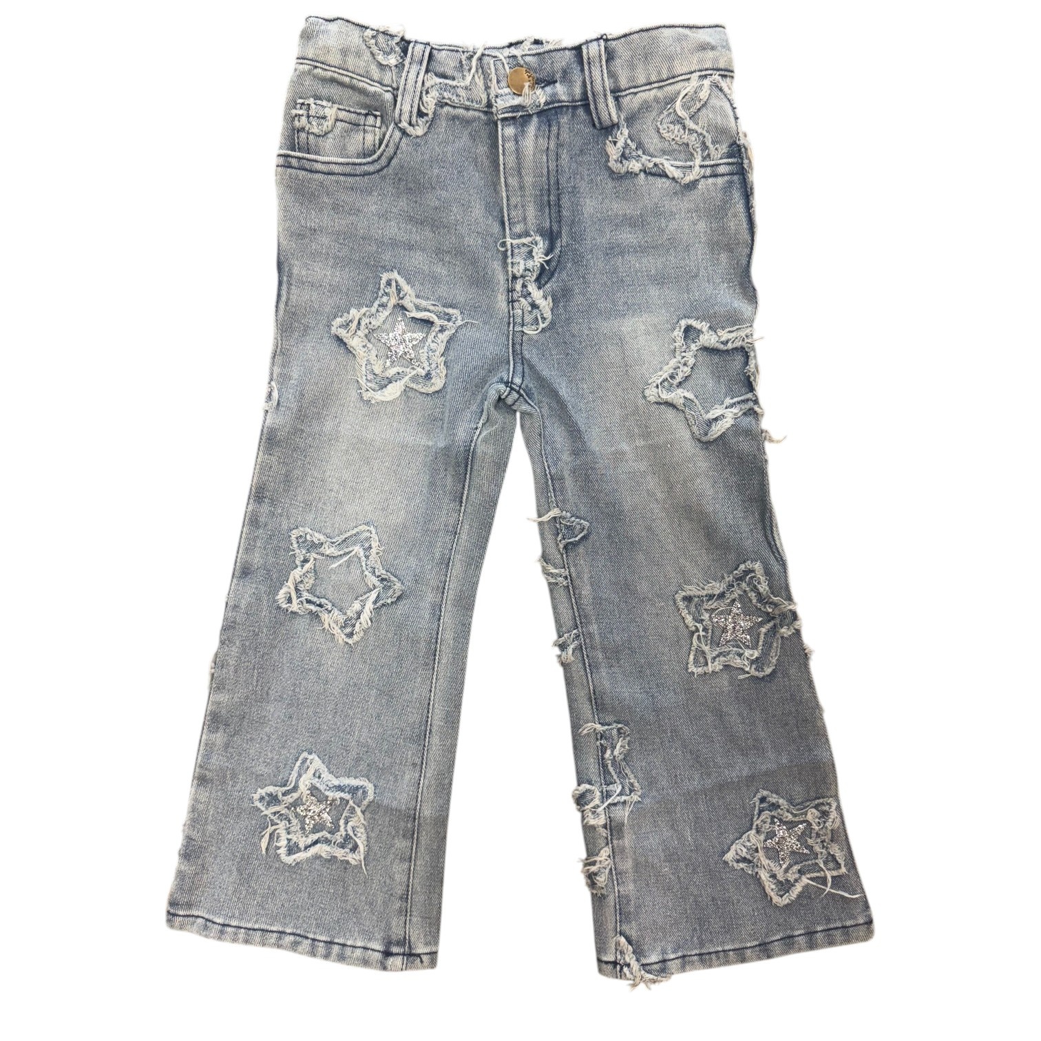 ML Kids Wide Leg Star Jeans - Ruffle Me This