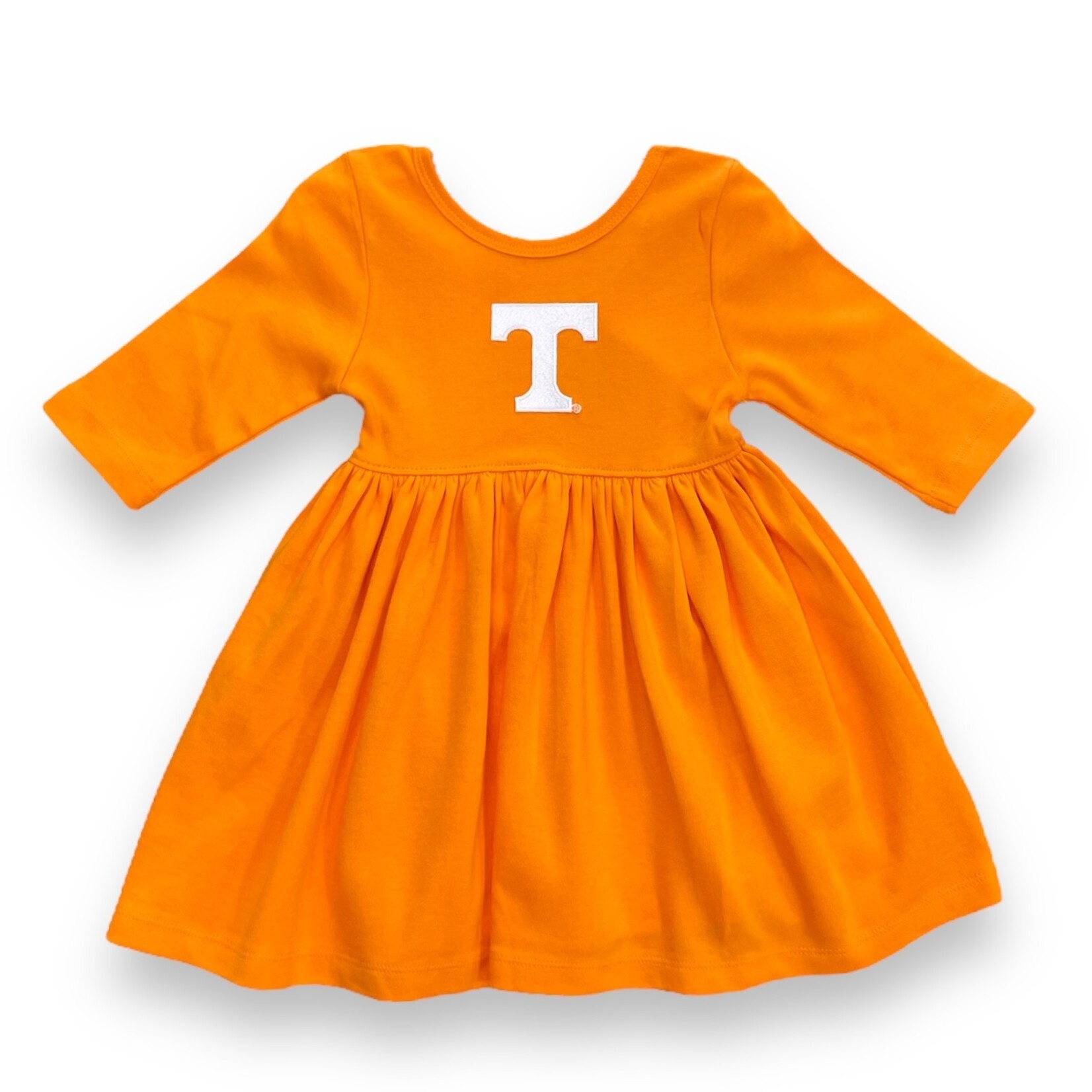 Creative Knitwear Power T Spin Dress (Orange) - Ruffle Me This