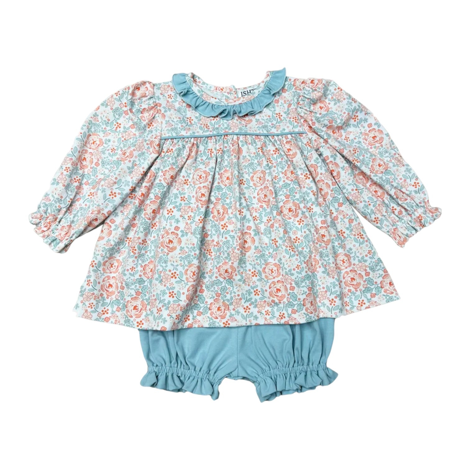 Ishtex Baby Girls Shallot Rose Bloomer Set - Ruffle Me This
