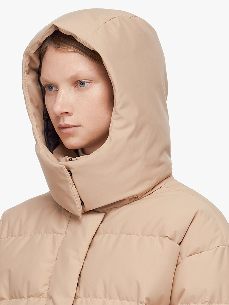 Zoe Down Jacket . Chamois - Betina Lou Zoe Down Jacket . Chamois - Betina Lou