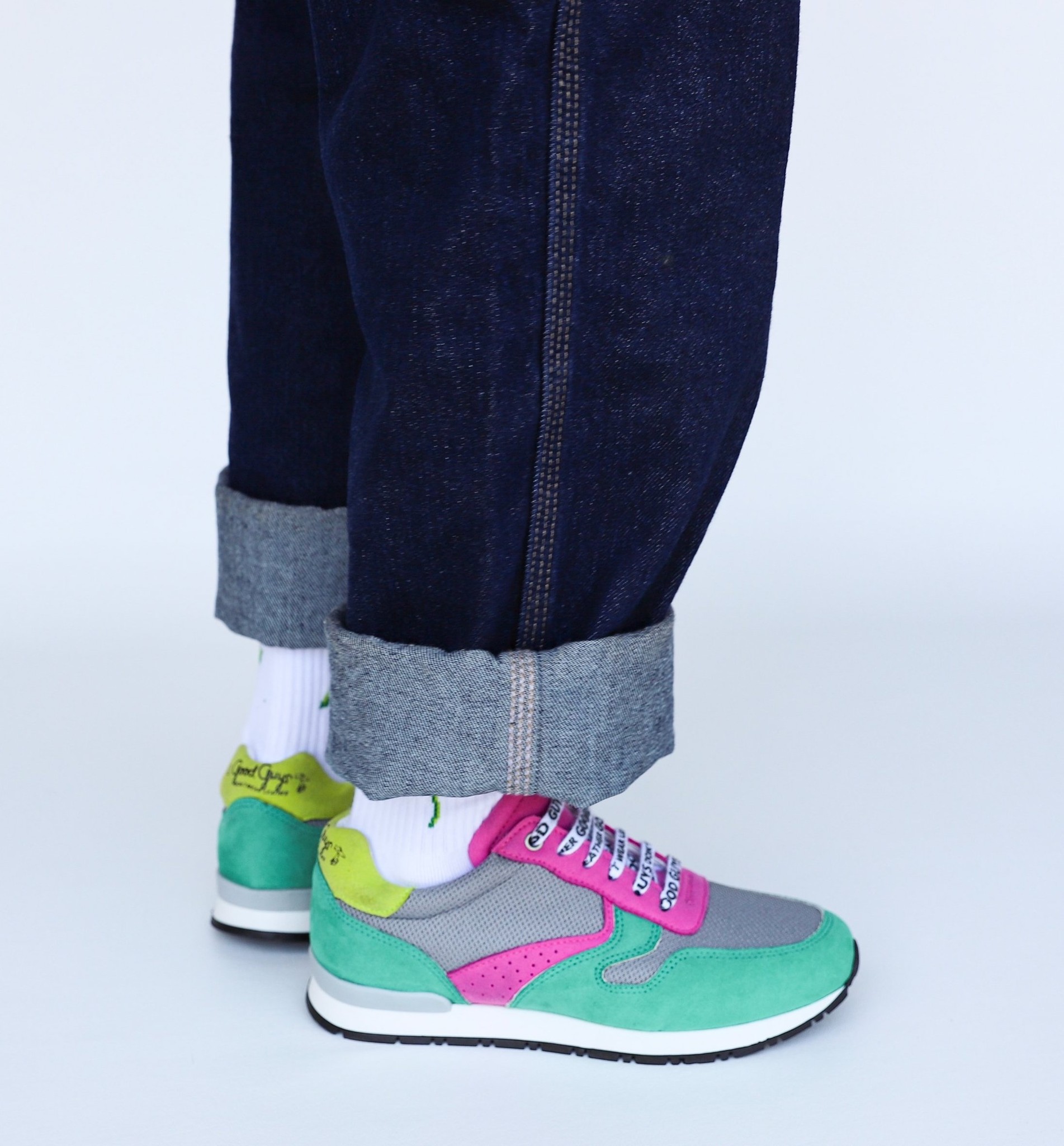 Felix Sneaker . Pink and Aqua - Betina Lou