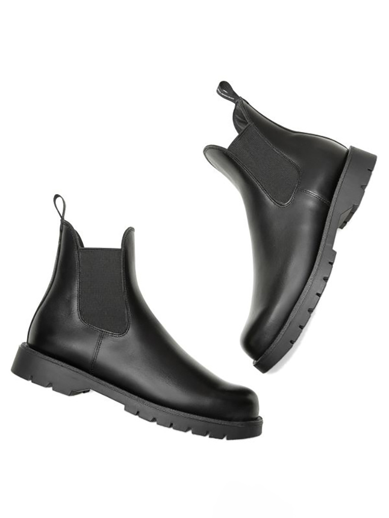 Bottes chelsea en cuir Tonnant . Noir - Betina Lou