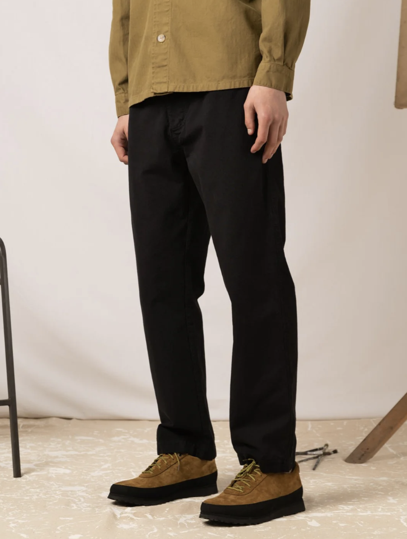 Tay Organic Cotton Ripstop Pants . Black - Betina Lou