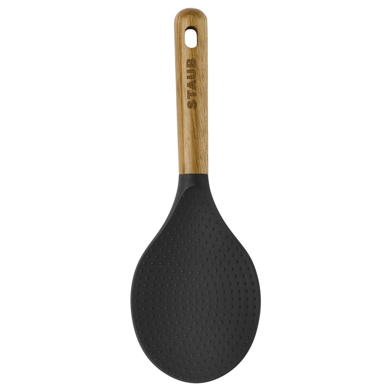 Staub - 9'' Rice Spoon - Silicone and Wood | Crème - Boutique Crème