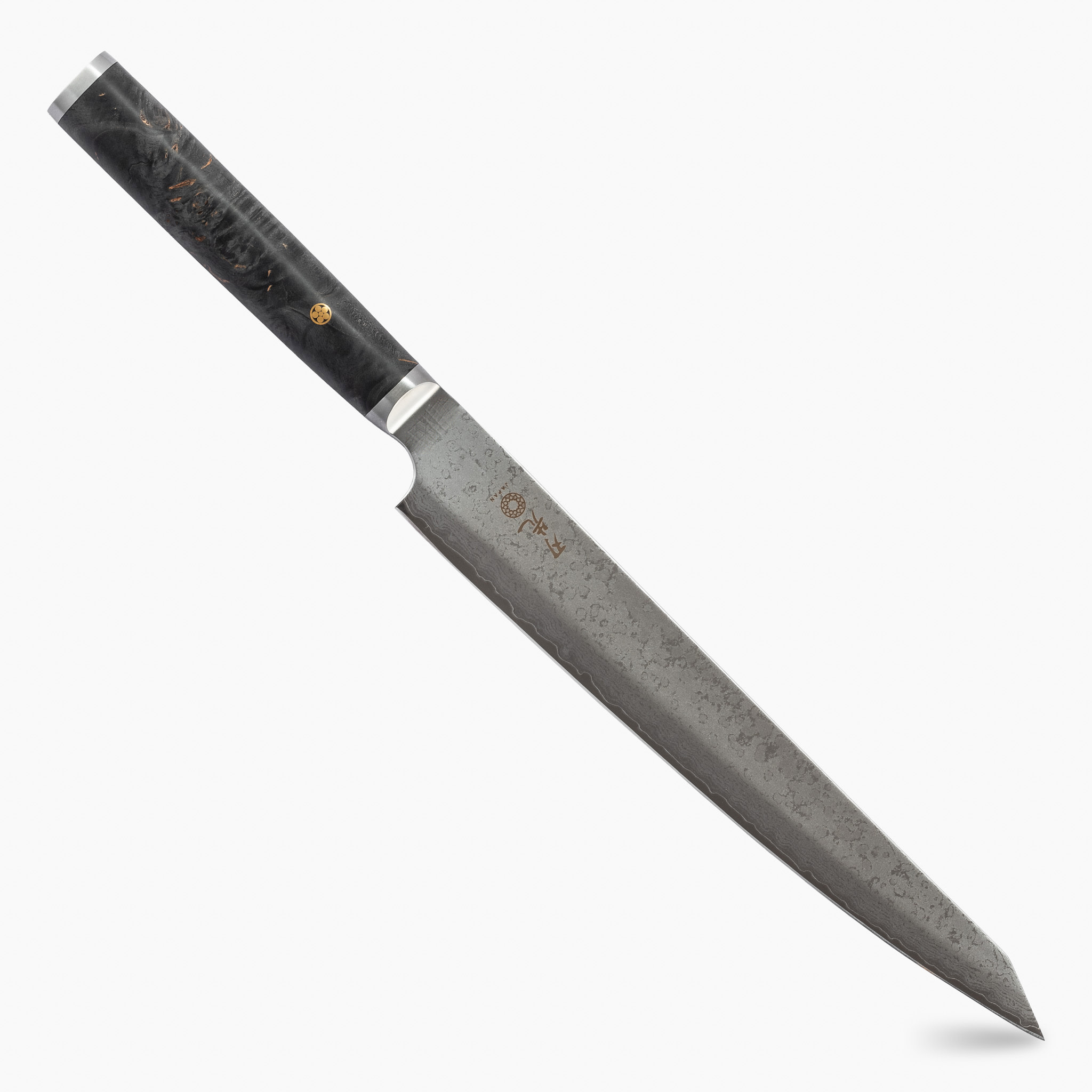 Hazaki - Sujihiki Knife - Pro Series Maple Burl - Boutique Crème