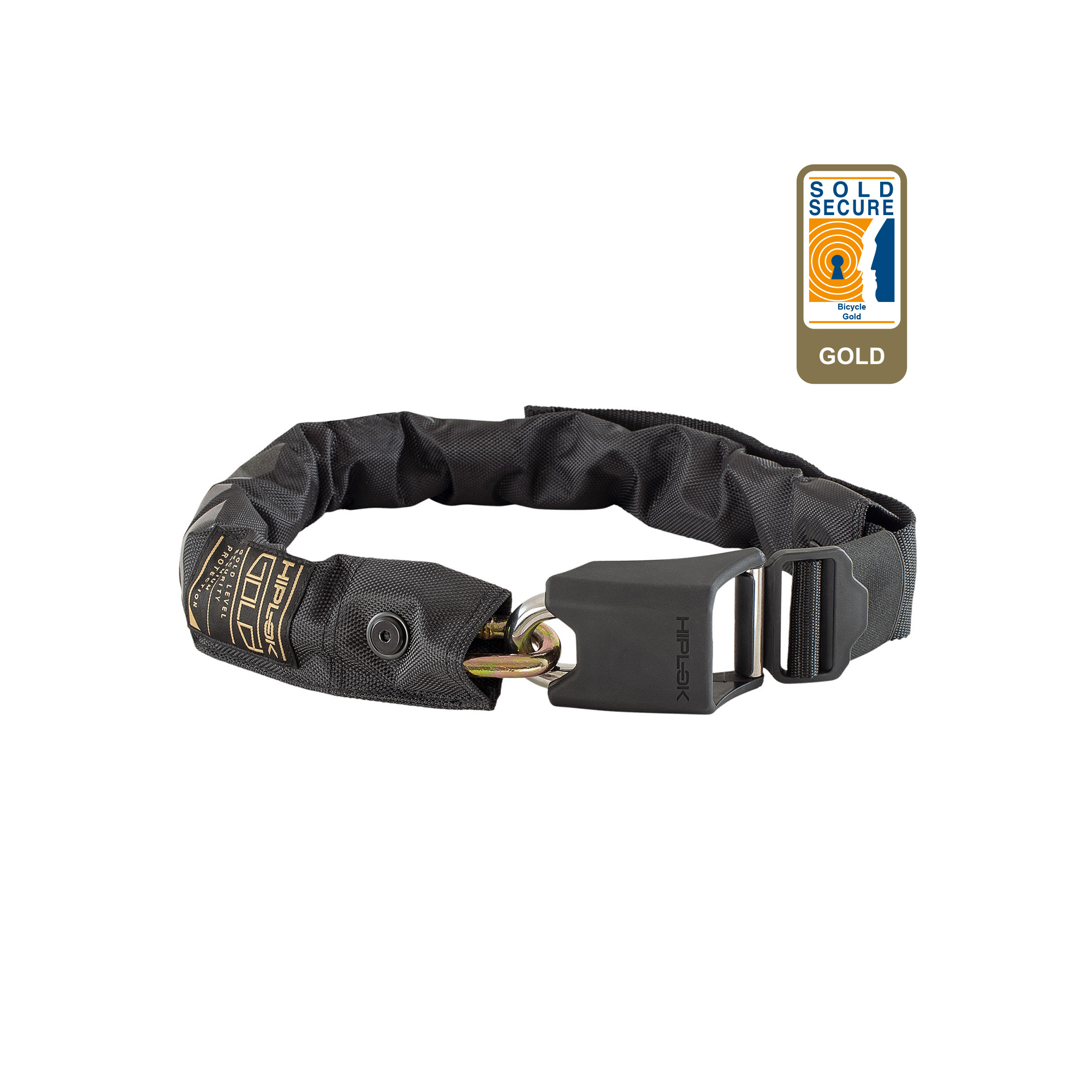 Hiplok Gold Chain Lock Black - WestShore Bicycles