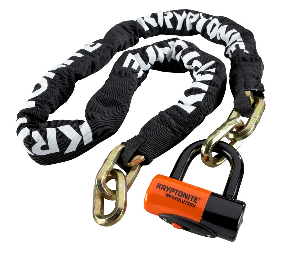 Kryptonite New York Chain 1217 W/ EV Series 4 Disc Bike Lock ...