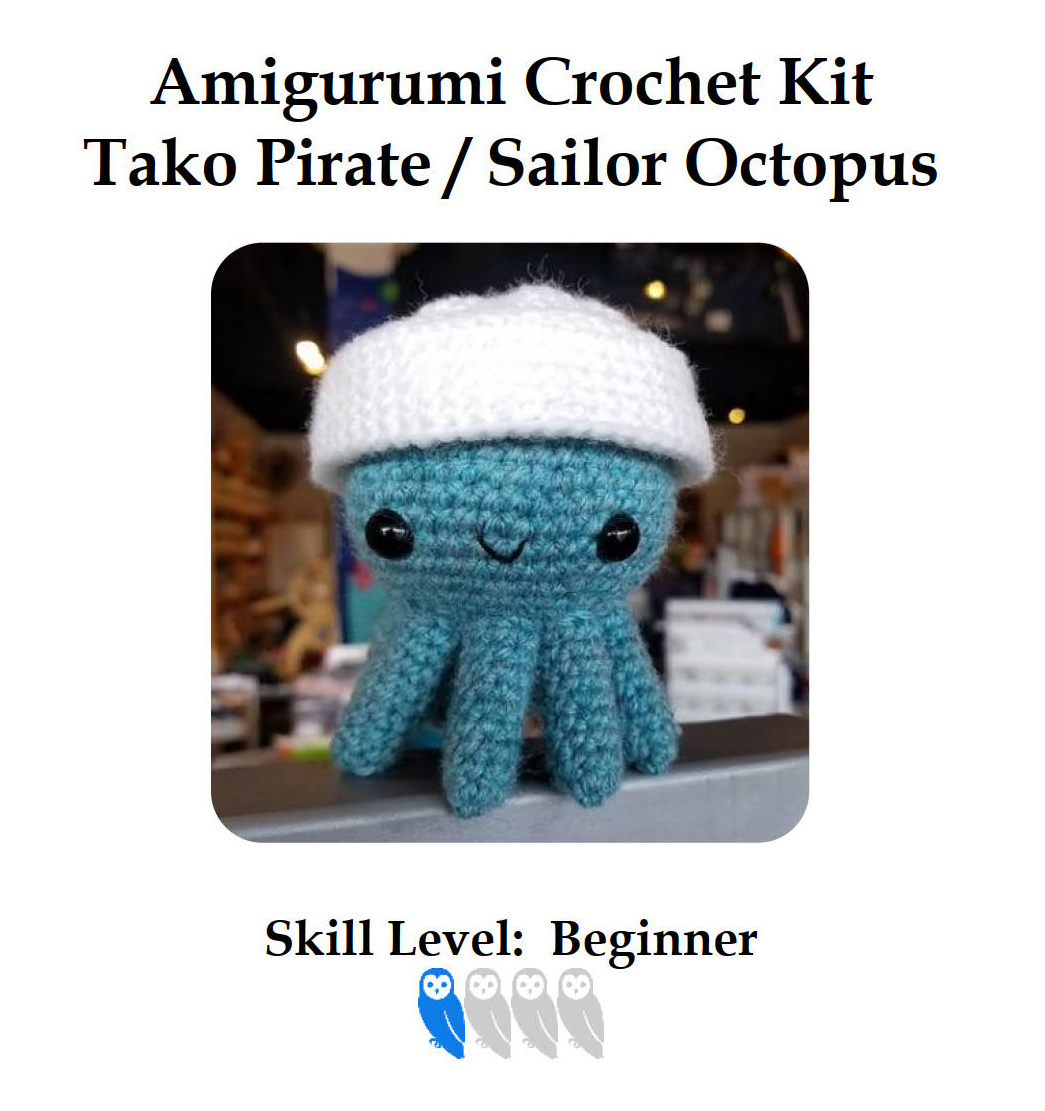 Amigurumi Sailor Octopus Pattern Tako The Pirate / Sailor Octopus