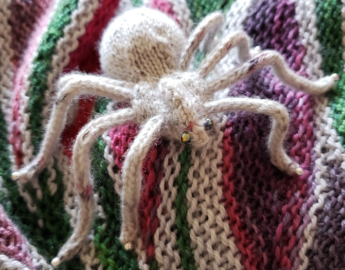 Archie and Tula the Spider Knitting Kit in Tweed - Stranded by the Sea