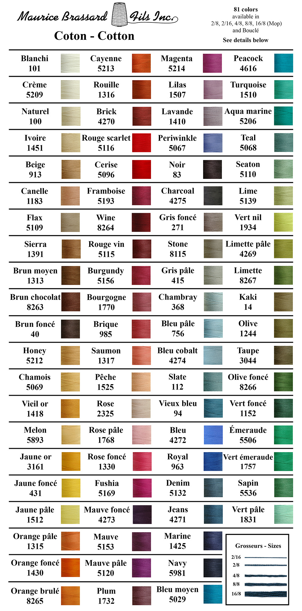 Maurice Brassard Cotton 8/2 - Stranded by the Sea