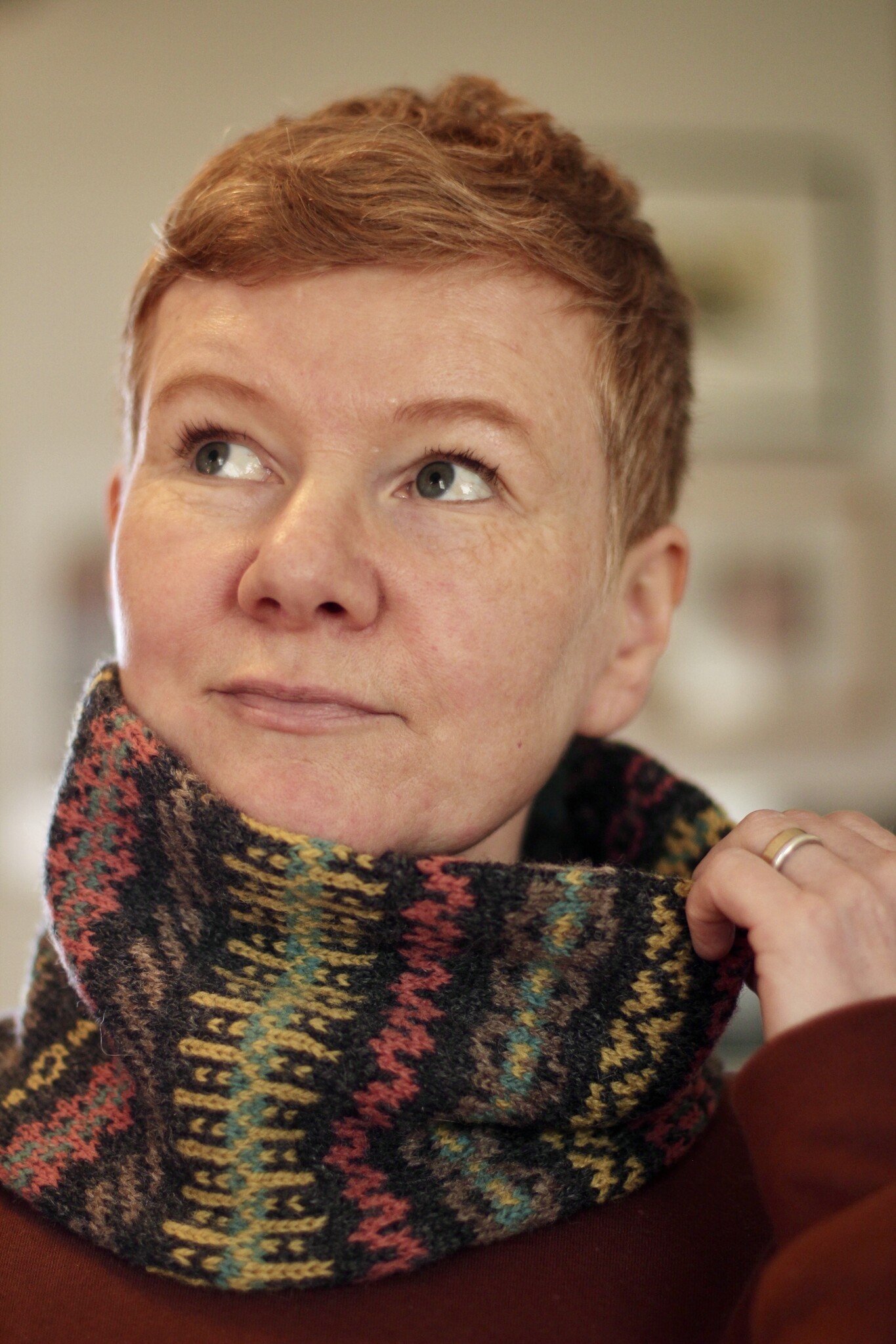 Shetland Haslock Cowl Spindrift Kit - Stranded by the Sea