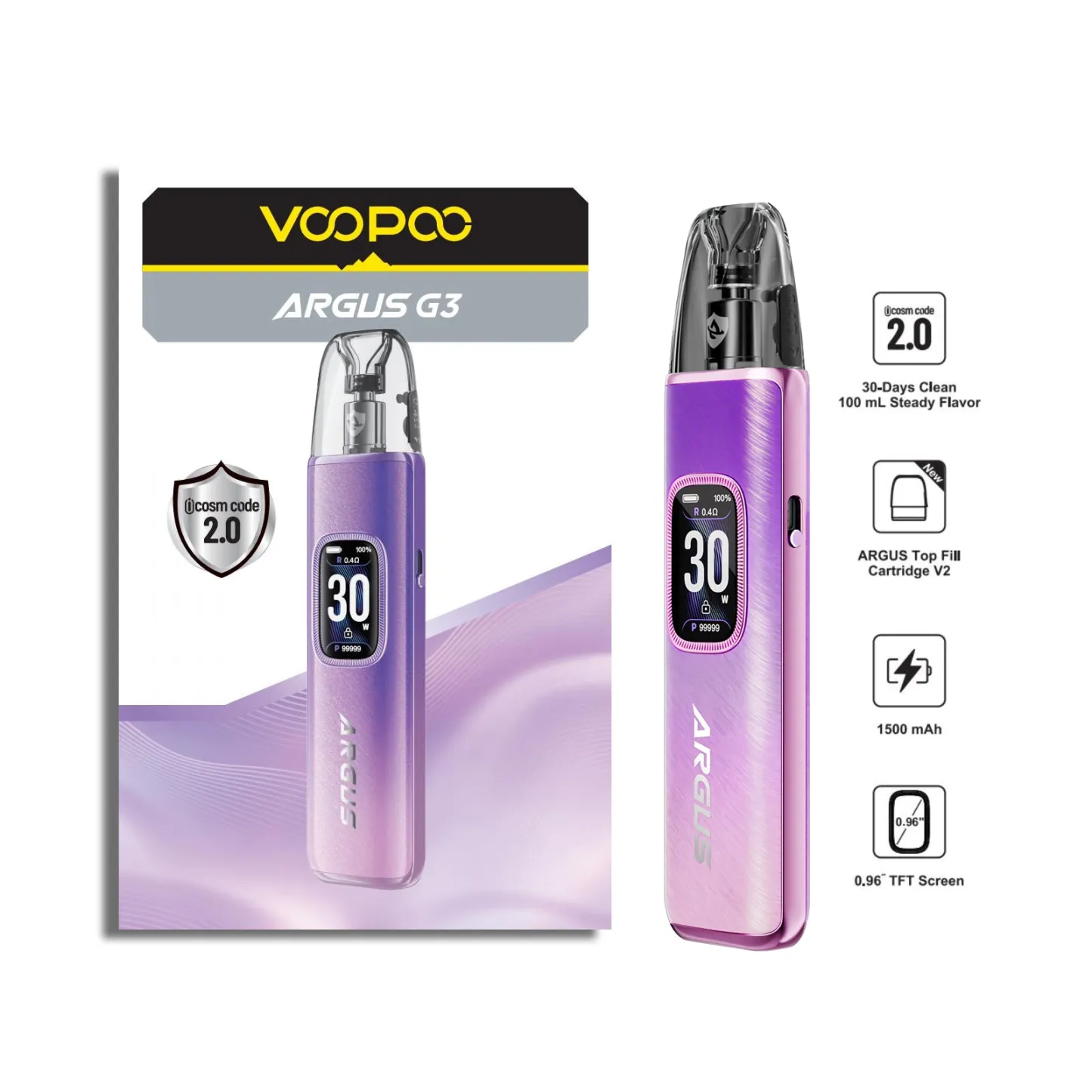 VooPoo Argus G3 Pod 30w Kit - Planet Vapor