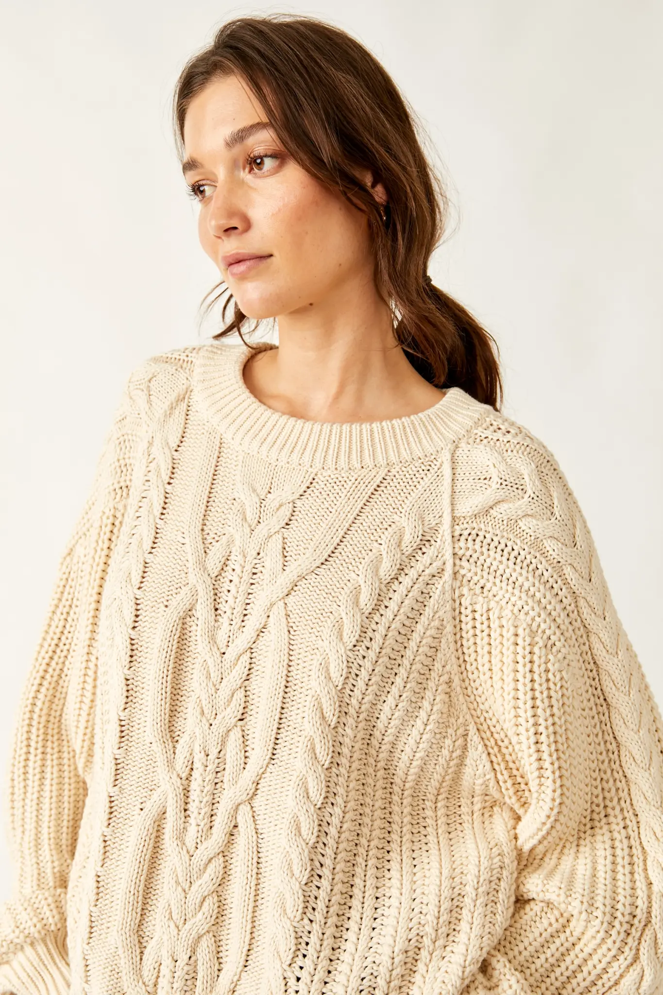 Free People Frankie Cable Sweater - Squash Blossom Boutique