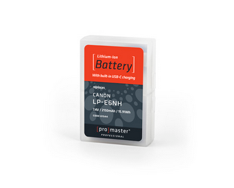 Promaster Li-ion Battery for Canon LP-E6NH with USB-C Charger - Tuttle ...