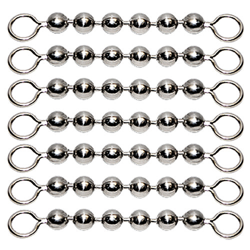 Angler NS-02B-25 Bead Chain swivel 6 bead, 35lb, 25 pack - Corlane ...