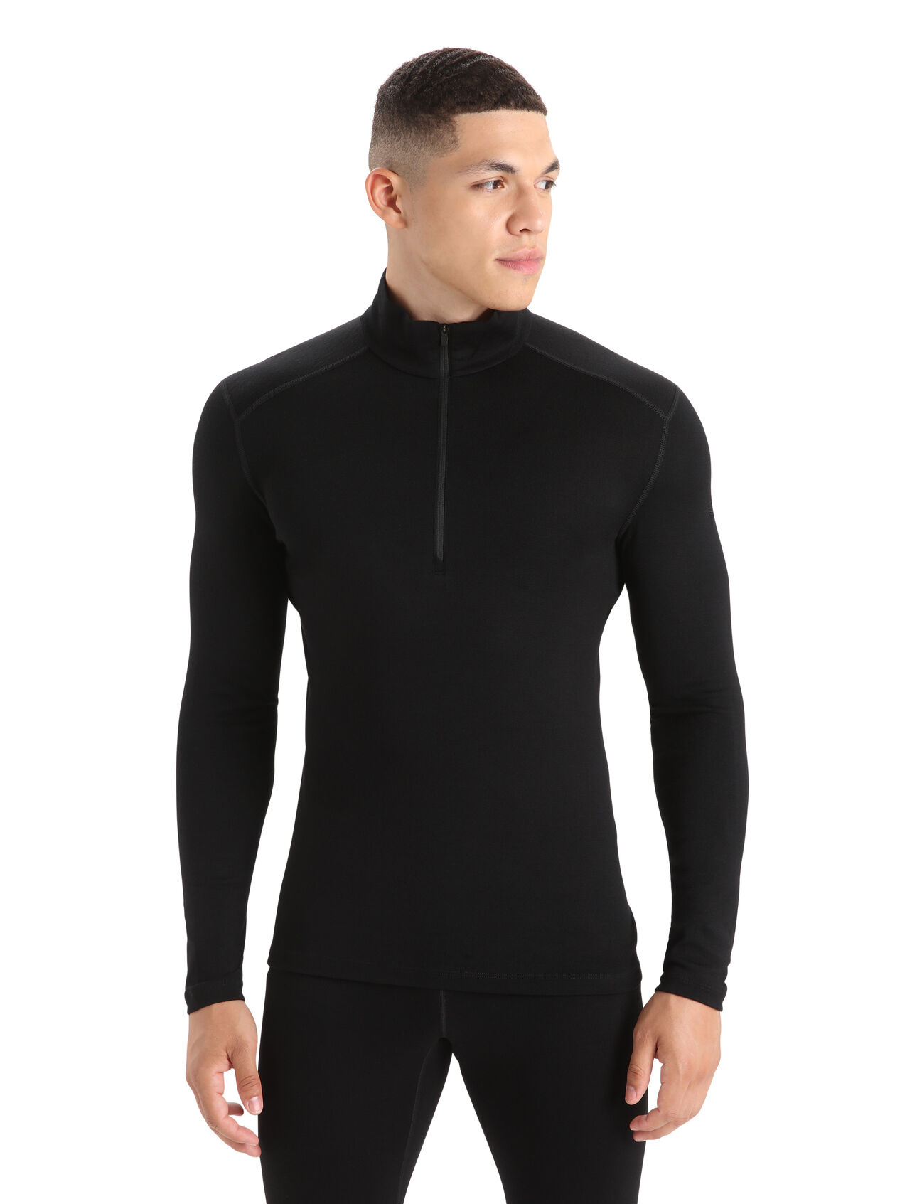 Icebreaker Mens 260 Tech LS Half Zip Black - Corlane Sporting Goods Ltd.