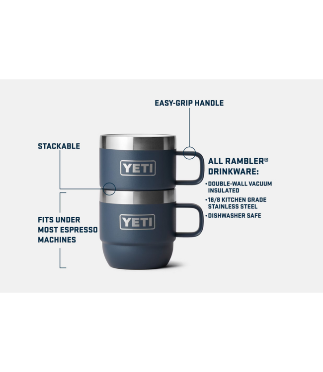 Yeti Rambler 6oz Stackable Mug 2pk - Corlane Sporting Goods Ltd.