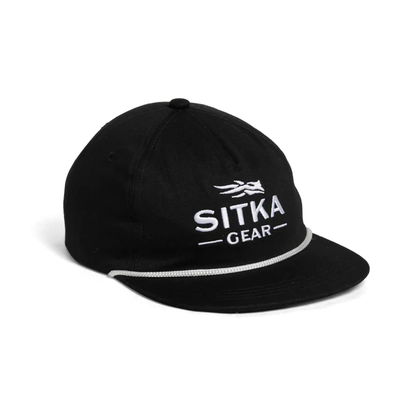 Sitka Cornerstone Unstructured Snapback Hat Sitka Black - Corlane ...