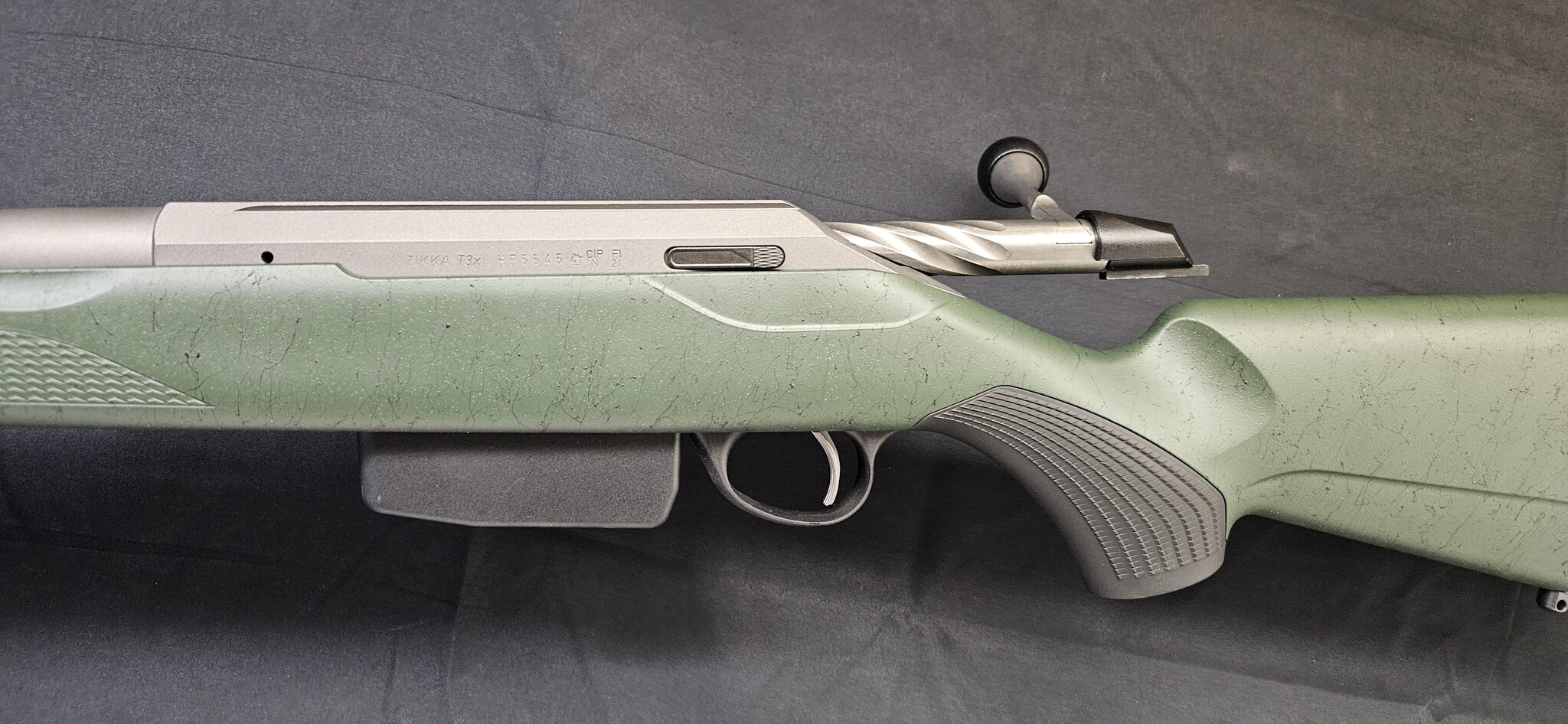 Tikka T3x Roughtech Green/Black Webbing SS - 5rd H237 D18 - Corlane ...