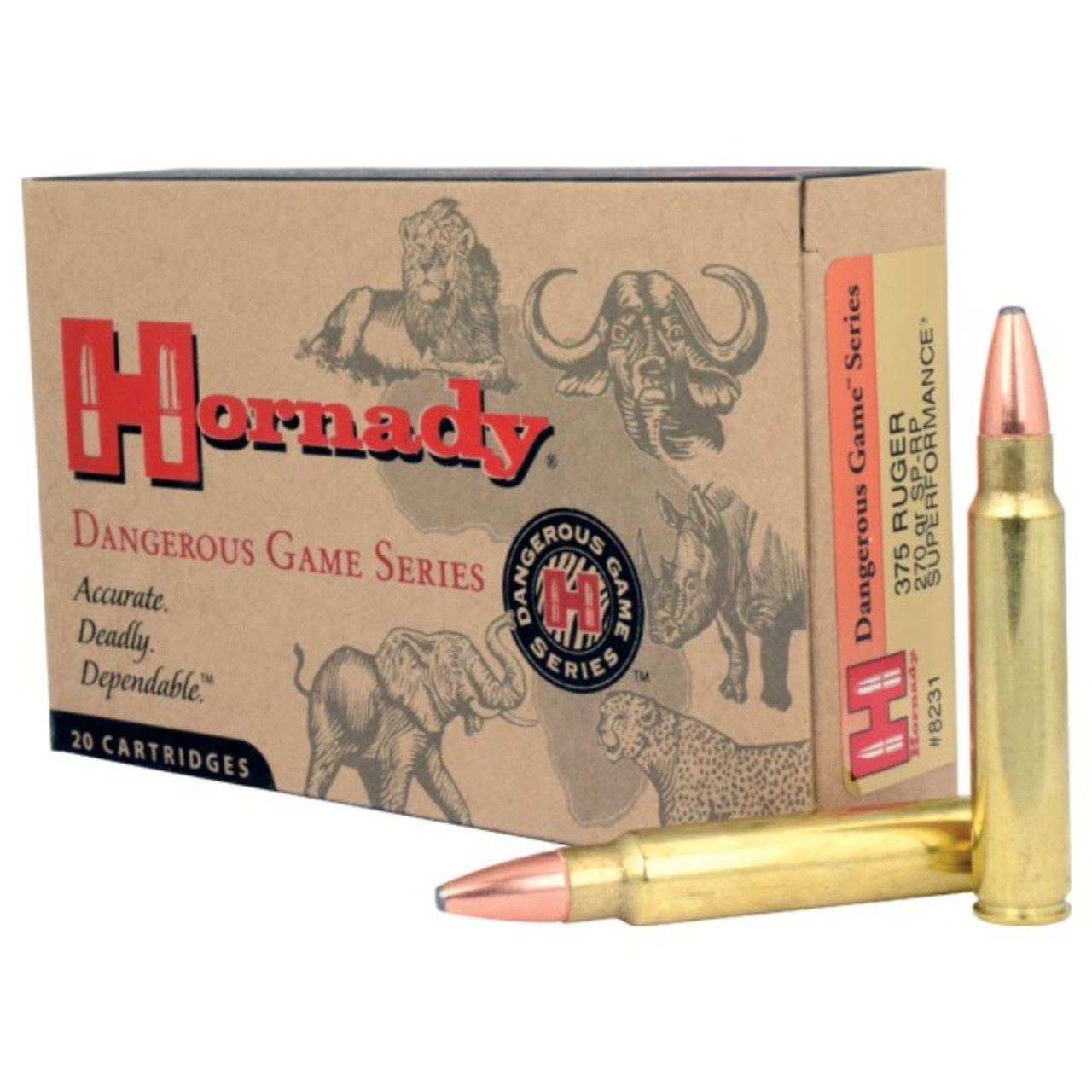 Hornady Superformance Rifle Ammunition .375 Ruger - 270gr SP - Corlane ...
