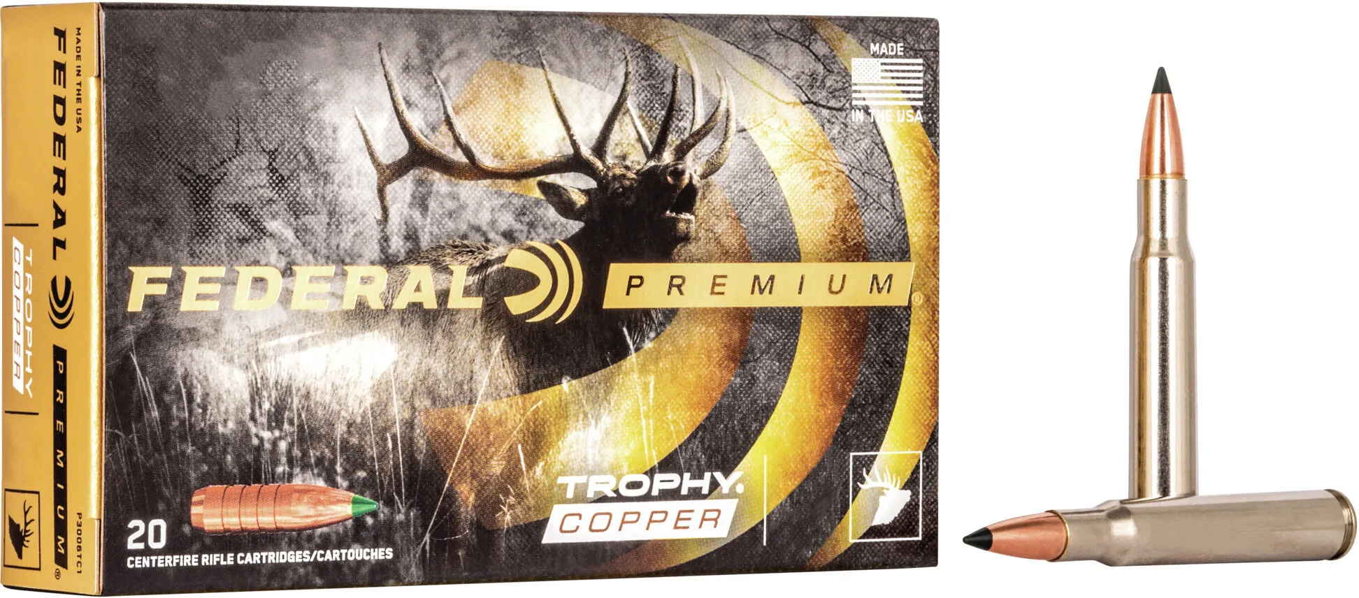 Federal Premium Trophy Copper 300 Win Mag - 165gr TC - Corlane Sporting ...