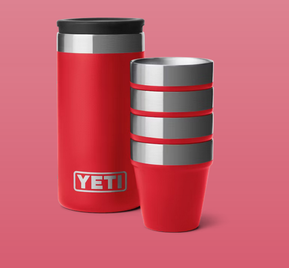 Yeti Shot Glasses 4 pk w/Carrying Case - Corlane Sporting Goods Ltd.