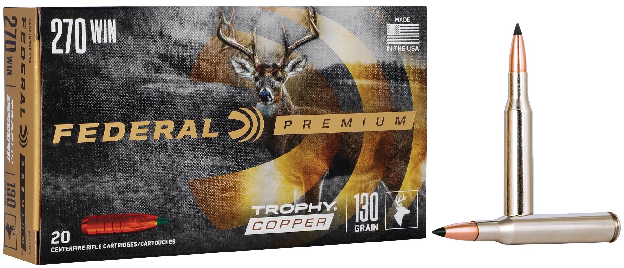 Premium Ammo 270 Win 130gr Trophy Copper 20 Rnds | Corlane Sporting ...