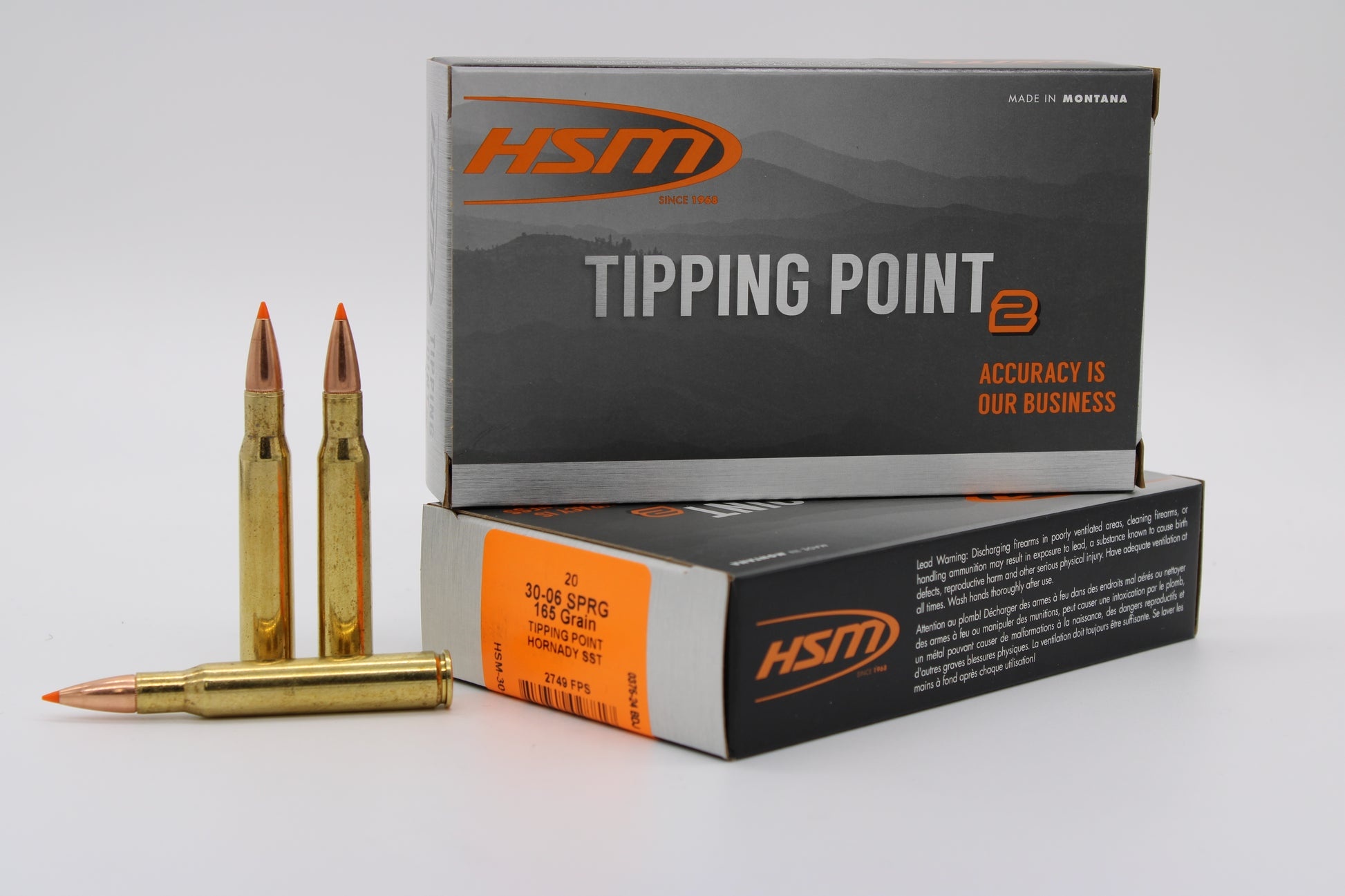 Tipping Point 2 Ammo 30-06 SPRG 165gr Hornady SST 20 Rnds | Corlane ...