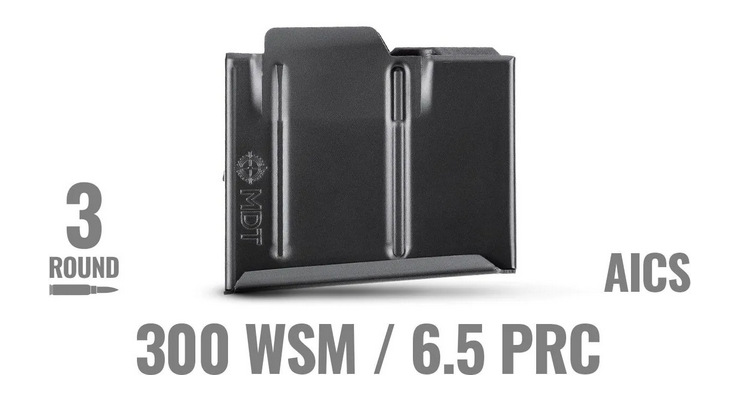 MDT Magazine-Metal-SA-300 WSM/6.5 PRC-3 Round-Black - Corlane Sporting ...