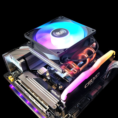 Cryo-PC CPC-ZA92, Low-Profile CPU Cooler with 90mm RGB Fan for AMD/INT ...