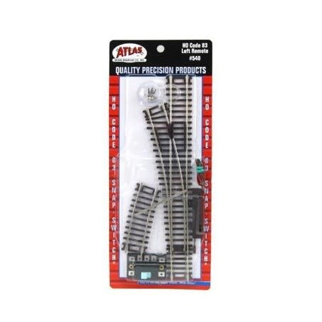 ATL-540 - Atlas : HO Track (code 83) LH Remote Switch - Max Trains