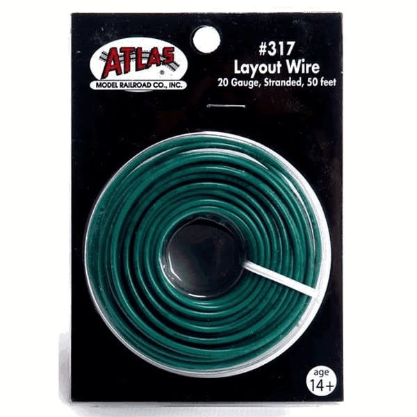 ATL-317-Atlas : HO 22g Wire Red (50 ft) - Max Trains